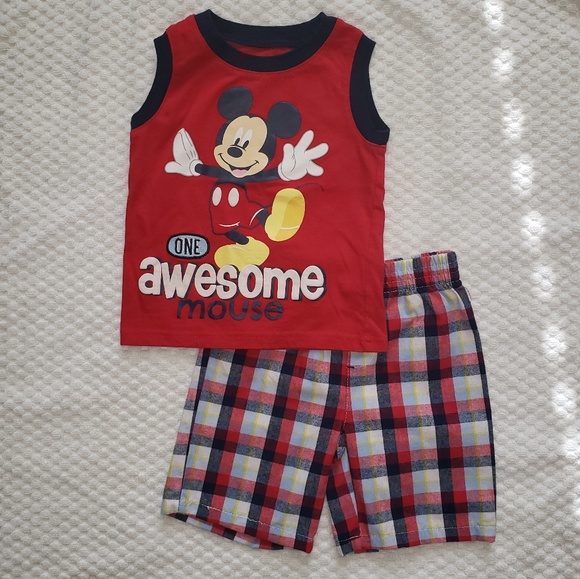 Disney | Matching Sets | Disney Mickey Mouse Tank And Shorts Set | Poshmark